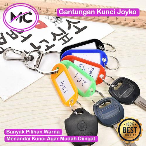 Jual Gantungan Kunci Label Joyko Name Tag Penanda Kunci Loker Key Ring ...