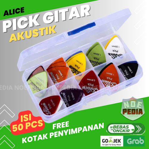 Promo Pick Gitar Bass Akustik Murah 50 PCS Alice Pik Pic Alat Musik ...