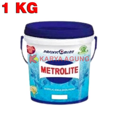 Jual Cat Tembok Acrylic Emulsion Paint METROLITE 1 Liter 1KG 1L - 001 ...