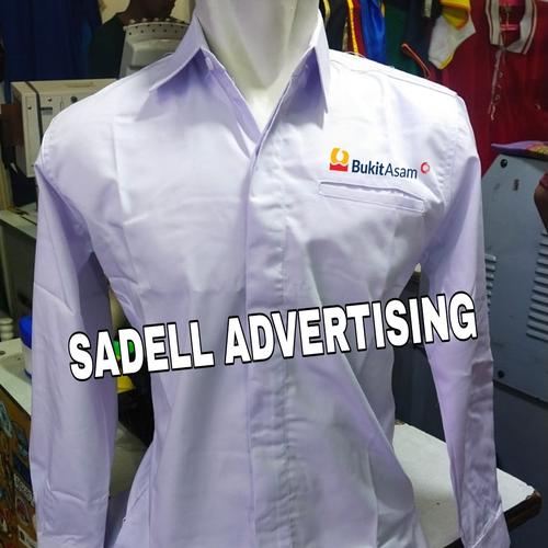 Jual Kemeja PT Bukit Asam Seragam PT Bukit Asam Putih Lengan Panjang ...
