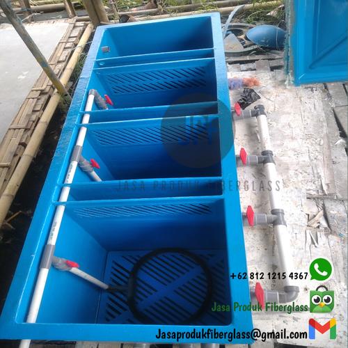 Jual filter chamber kolam koi/chamber fiber kolam koi, 200x60x80cm ...