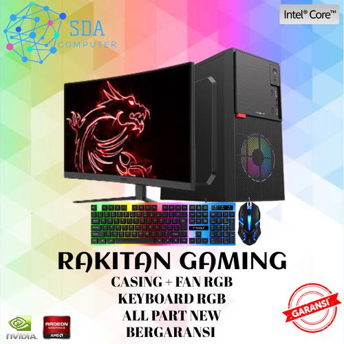 Jual PC Gaming Intel VGA AMD Full Set Murah Komputer CPU Rakitan Design ...