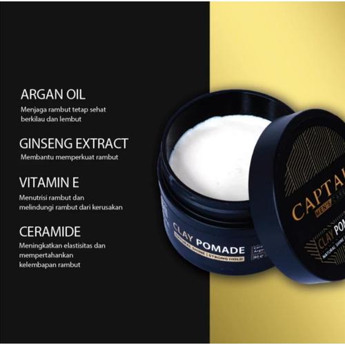 Jual CAPTAIN HAIR POWDER with Aloe Vera ORIGINAL HAIR STYLING - Clay ...