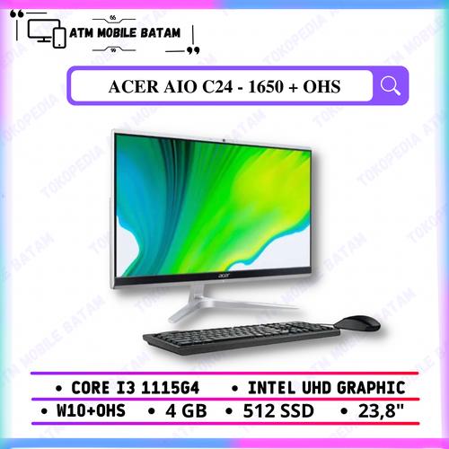 Jual PC ACER ALL IN ONE C24-1650 I3-1115G4 4GB 512GB SSD FHD W11 OHS ...