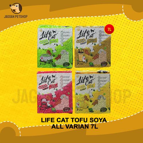 Jual Pasir Kucing Gumpal Wangi Life Cat tofu soya 7 Litter - MACHIATO ...