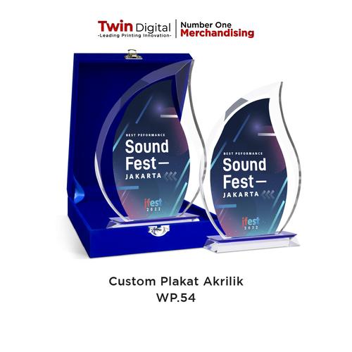 Jual Plakat Akrilik Daun Premium Custom UV Free Box Bludru - Plakat ...