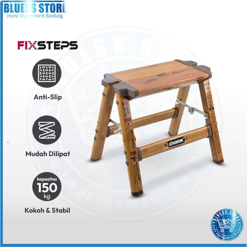Jual Fixsteps Tangga Aluminium Mini Motif Kayu Tangga Portable Ladder ...