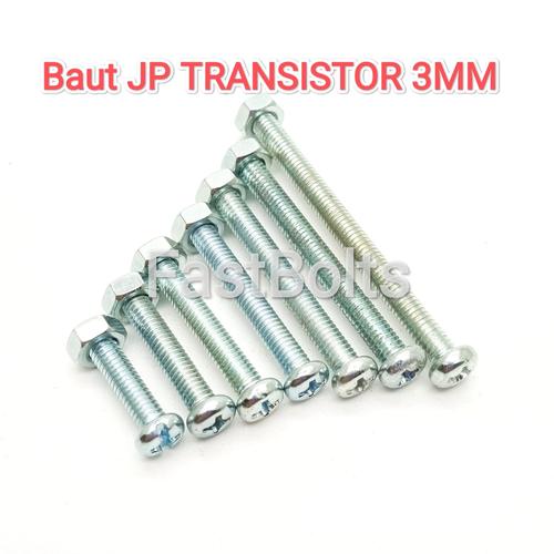 Jual BAUT DAN MUR TRANSISTOR 3MM / Baut JP 3MM PANJANG 10-50CM - 20mm (2cm) - Kota Bandar ...