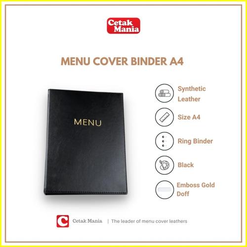 Jual buku menu binder a4 buku menu kulit cover menu daftar menu sampul ...