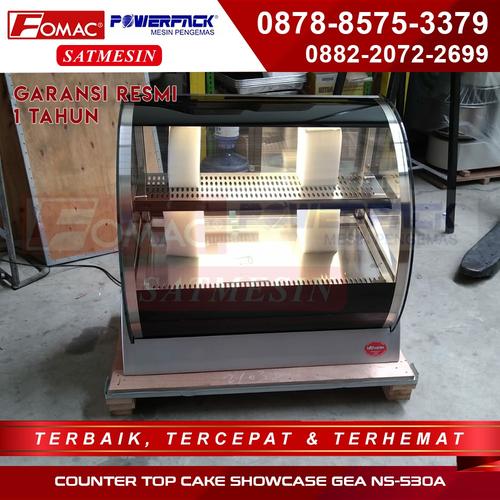 Jual NS-530A Countertop Cake Showcase / Showcase Kue Kaca Cembung ...