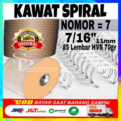 Jual SPIRAL KAWAT 7/16 KITARO spiral kawat rol Spiral kalender meja ...
