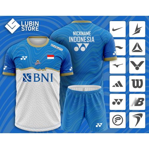 Jual Jersey Badminton Original Design 06 [Custom Nama+Team+Logo)Gratis ...