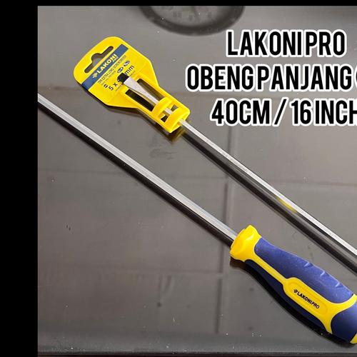 Jual OBENG PANJANG 40 CM PLUS BUNGA (+) LAKONI PRO - JETJO TOOLS - Kota ...