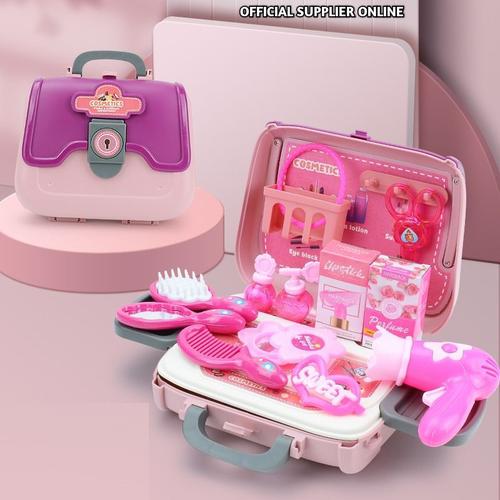 Jual MAINAN EDUKASI ANAK PEREMPUAN MAKE UP HAND BAG COSMETIC BEUTY ...