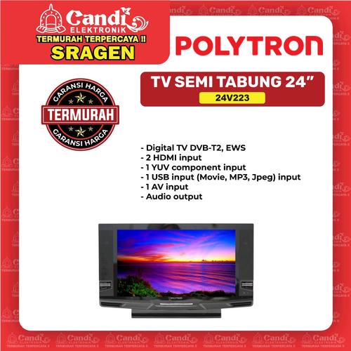 Promo POLYTRON Tv Led Semi Tabung 24 Promo POLYTRON Tv Led Semi Tabung 24
