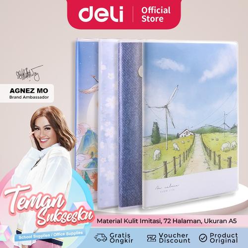 Jual Deli PVC Cover Notebook / Buku Catatan Agenda A5 Cover Lucu T32XX ...