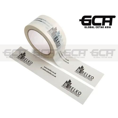 Jual Lakban Custom Print ( 2 warna ) 48mm isi 36 rolls - Putih ...