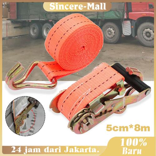 Jual 5cm*8m Rachet Tie Down Cargo Lashing Trackbelt Tali Pengikat ...