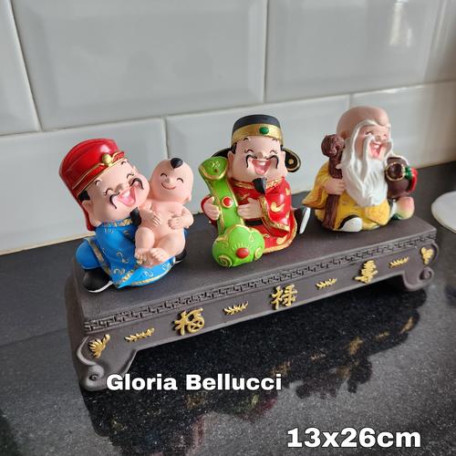 Jual patung dewa fuluso pajangan buddha fulushou caisen fu lu so altar ...