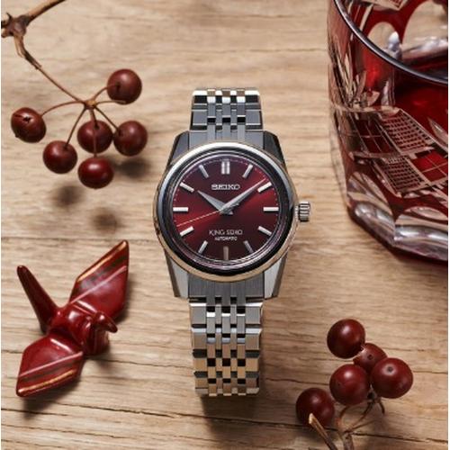 Jual Seiko KING Seiko SPB-287J1 Automatic Red Dial SS Strap - Merah ...