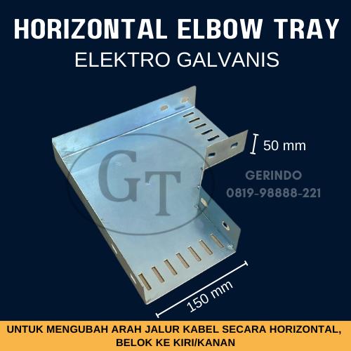 Jual Elbow Tray 150x50mm; FInishing Elektro Galvanis - Elbow+Cover ...