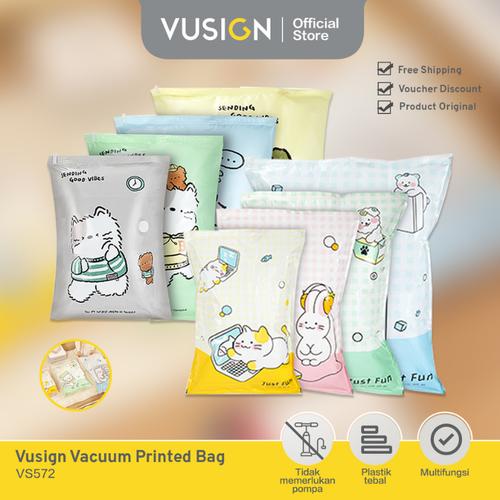 Promo Vusign Vacum Bag Motif Kartun Tidak Perlu Pompa Tekan Praktis VS57X - Kartun 1, 40 x 60 CM ...