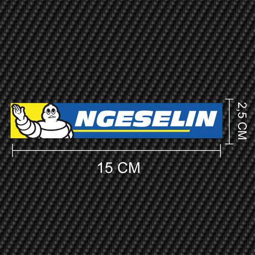 Jual STICKER STIKER JDM PARODI MICHELIN - NGESELIN - Kota Depok ...