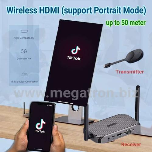 Jual Portrait Mode Wireless HDMI (Vertical Screen Display) - Up to 50m ...