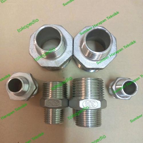 Jual Vlok Sok Nepel / Double Nepel 2 1/2 x 2 Inch SS304 - Jakarta Barat - Sumber Harapan Teknikk ...