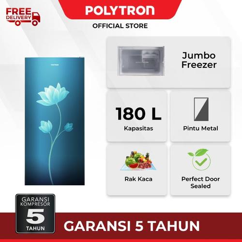 Promo POLYTRON Kulkas 1 Pintu Beauty metal door 180 liter PRB 189 Cicil ...