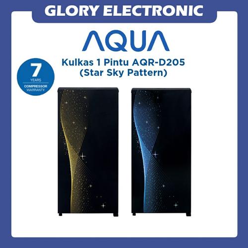 Jual Kulkas AQUA 1 pintu AQR-D205 MSG/MSB Sky Pattern [165 L] - Jakarta ...