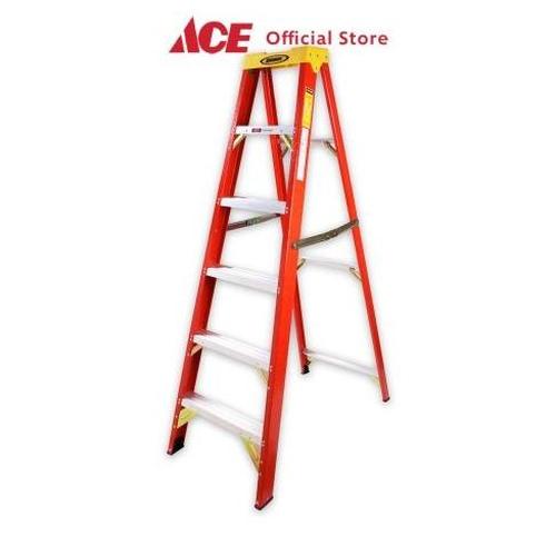 Jual READY STOCK Ace - Krisbow Tangga Fiber Glass 6 Step - Merah ...