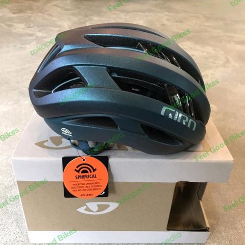 Jual Helm Sepeda Balap Giro Aries Spherical Matte Ano Harbor Blue Fade ...
