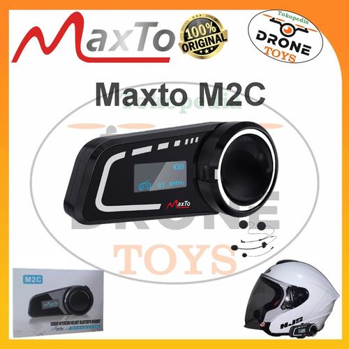 Promo Maxto M2C Intercom Bluetooth Helm 6 Rider Party Radio FM Original ...