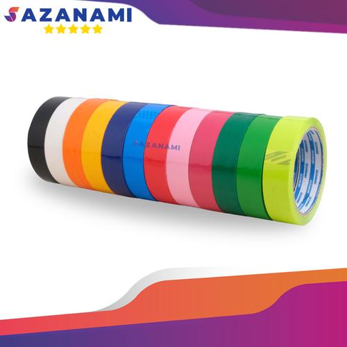 Jual 1 ROLL ISOLASI WARNA 1" INCH 24MM x 50M SAZANAMI LAKBAN SELOTIP ...