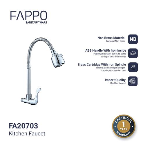 Jual FAPPO Keran Leher Angsa | Kran Dapur Leher Angsa Flexsible FA20703 ...