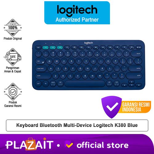 Jual Keyboard Bluetooth Multi-Device Logitech K380 Blue - Blue - Kota ...