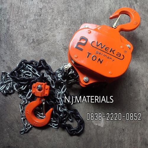 Jual Chain Block 2 Ton 3 5 6 10 15 Meter WEKA Takel Manual Chain Hoist ...