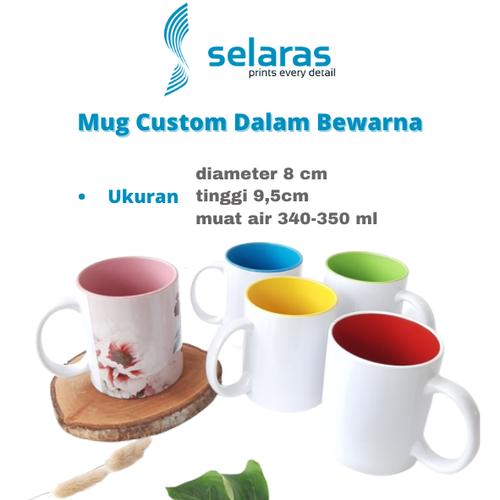 Jual Cetak Mug Custom bagian dalam Mug berwarna - Biru Muda - Jakarta ...