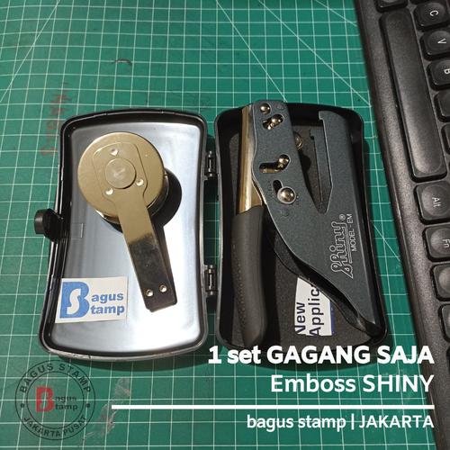 Jual Gagang SAJA Stempel Emboss Shiny EM Diameter 36mm 36 mm - HOLDER ...