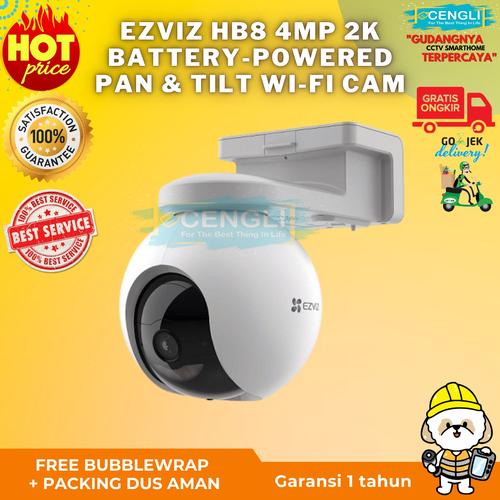 Promo IP cam Ezviz HB8 4MP 2K+ Smart CCTV Outdoor Cam Rechargeable ...