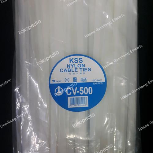 Jual cable ties Kabel Ties nylon KSS Cv 500 x 8 putih - Jakarta Pusat ...