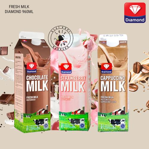 Jual Fresh Milk Diamond 946ml Chocolate,Strawberry - strawberry - Kota ...