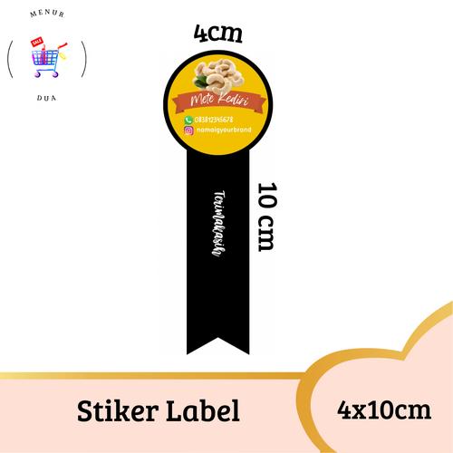 Jual stiker label produk custom / stiker label makanan / stiker label ...