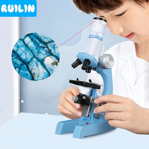 Promo RuiLin Mainan Mikroskop Lab Kit Mainan Pendidikan Anak Maks 1200X ...