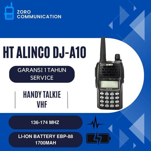 Jual HT Alinco DJ-A10 VHF Garansi 1 Tahun Alinco DJA10 A10 DJ A 10 - Kota Tangerang - Zoro ...