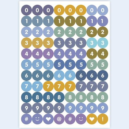 Jual Sticker Letter scrapbook DIY jurnal alphabet huruf angka circle ...