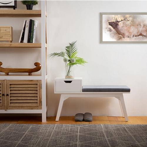 Jual Kursi Kayu Bench / Stool Minimalis Dengan Laci JOCELYN Bench ...