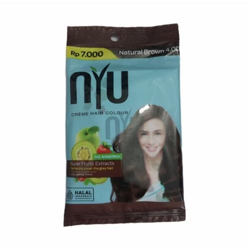 Jual Nyu Creme Hair Colour Natural Brown / Nyu Hair Color / Semir ...