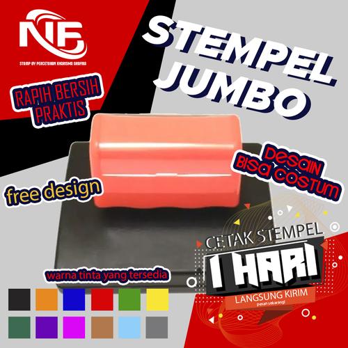 Jual Stempel Ukuran Besar ataw Jumbo, Stempel ini sudah dengan tinta ...